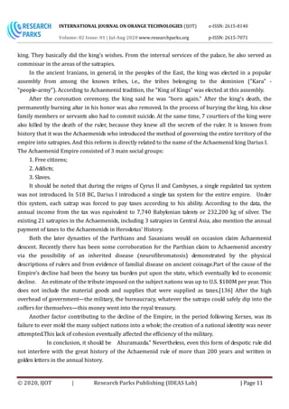 Achaemenid Public Government Institutions | PDF