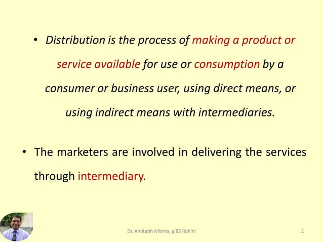 Distribution of Services | PDF | Business | Business and Finance