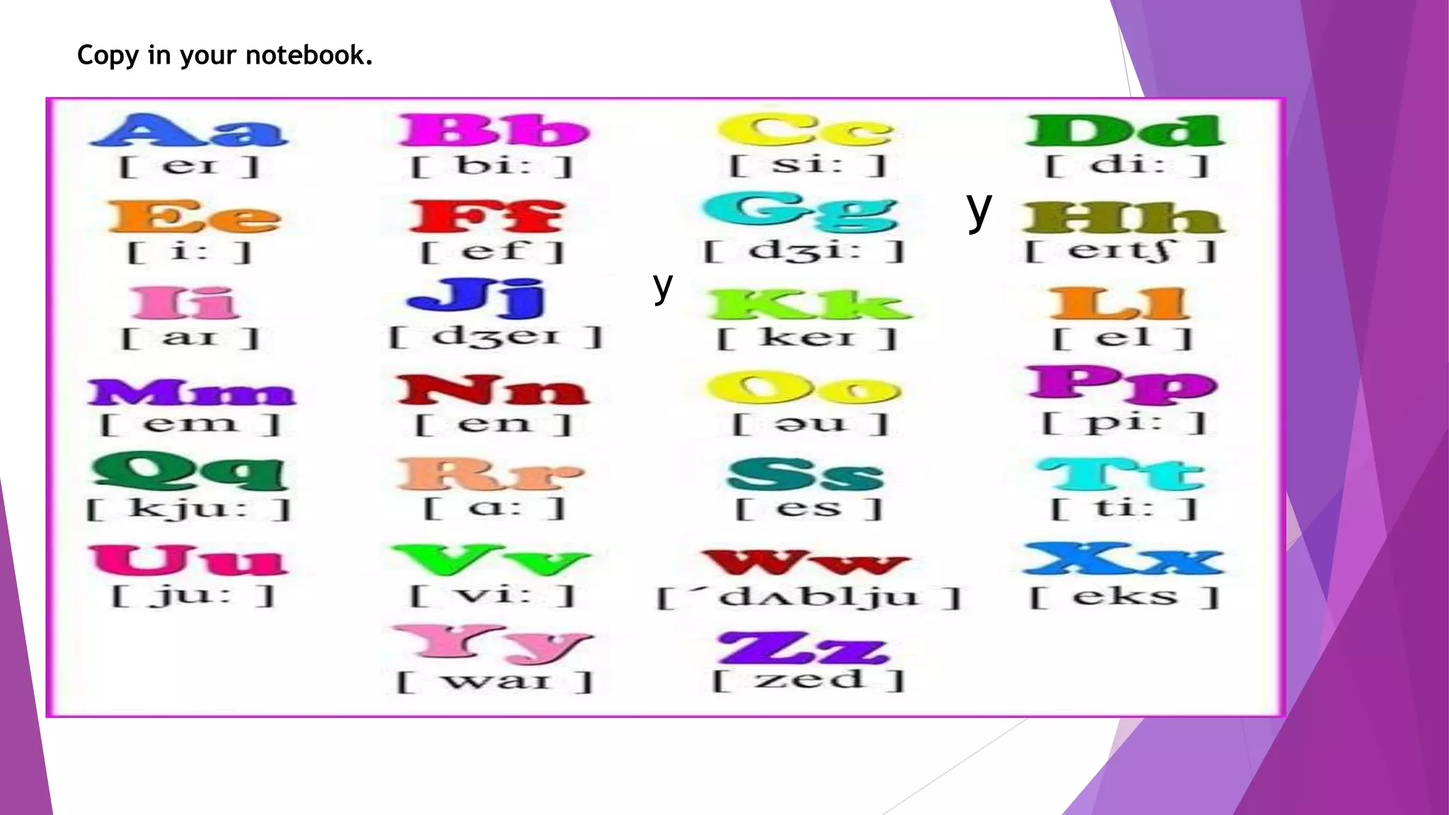 3. the alphabet | PPT