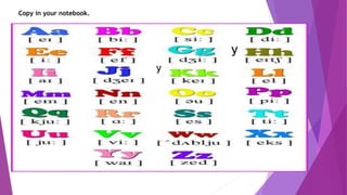 3. the alphabet | PPTX
