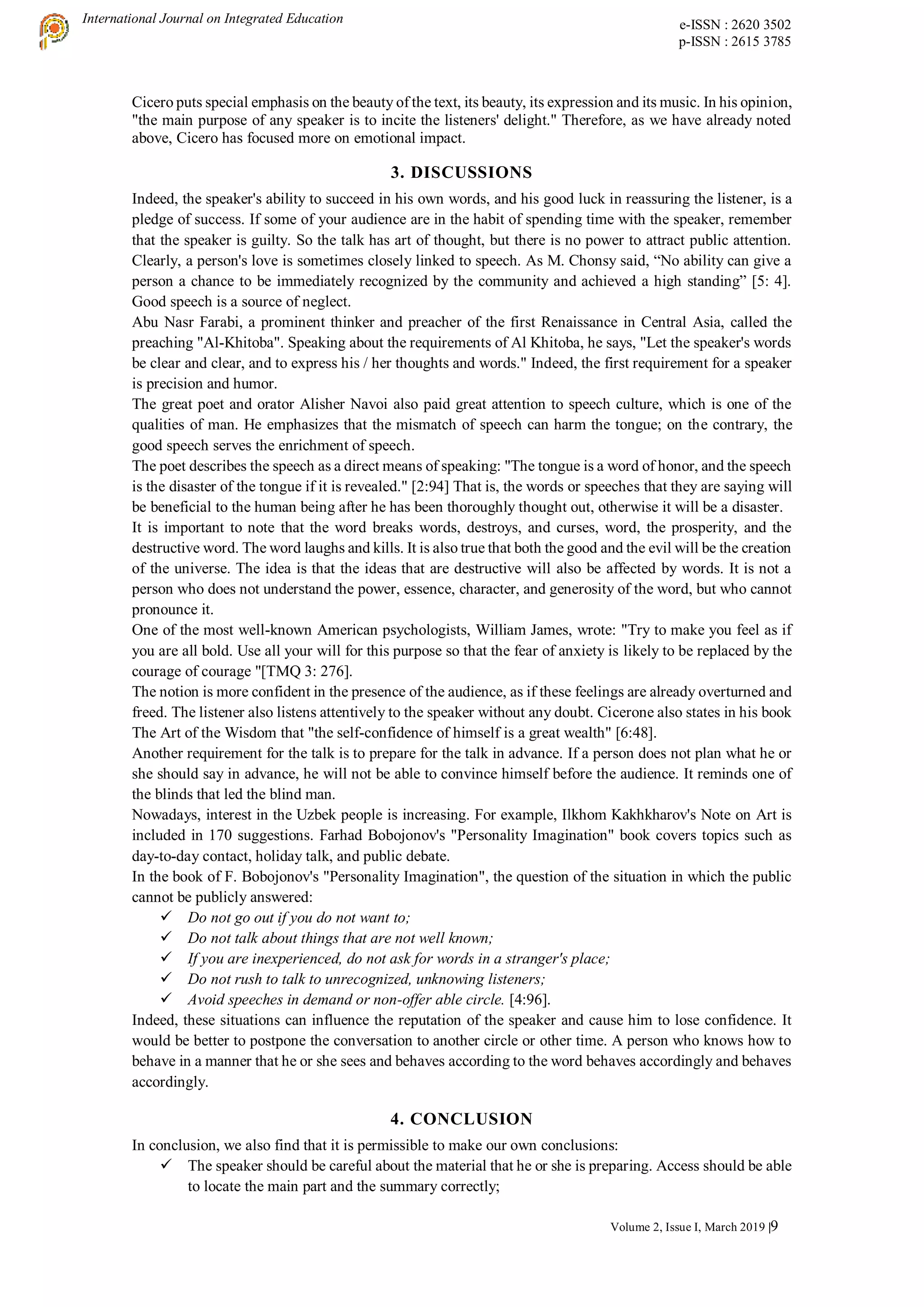 THE MAJOR TASKS OF ORATOR | PDF