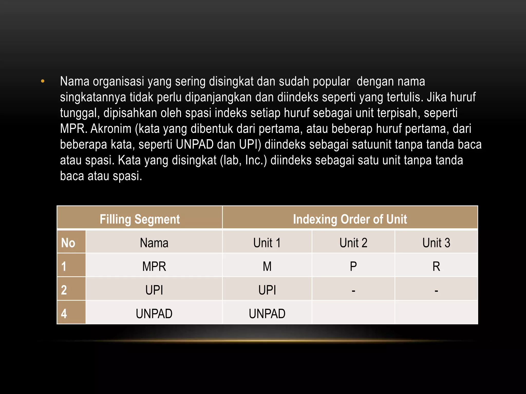 3.6. menerapkan klasifikasi dan indeks arsip | PPT