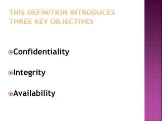 COMPUTER SECURITY | PPT