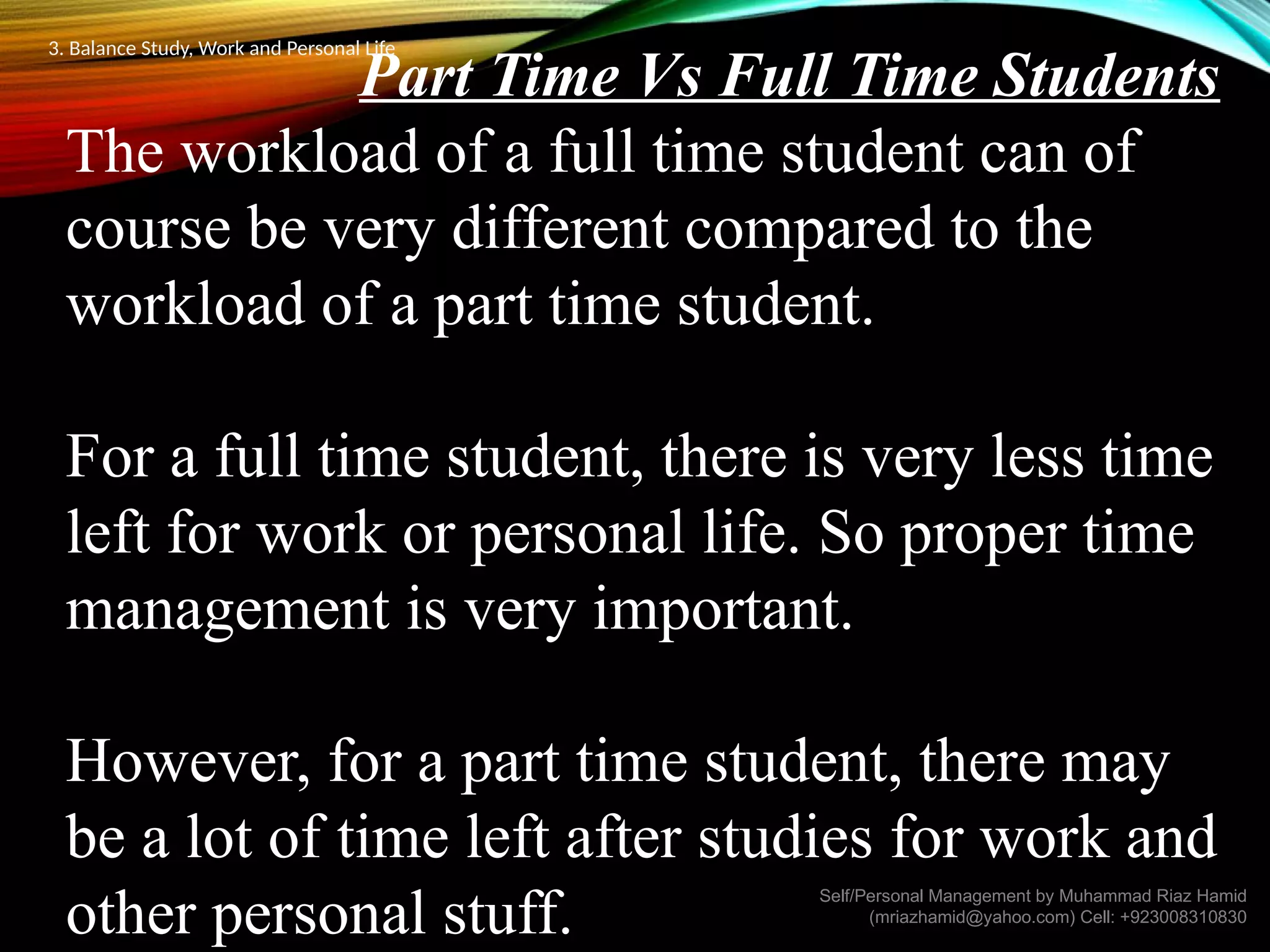 3. balance study work-personal life | PDF