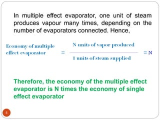 3. economy of multiple effect evaporator | PPTX