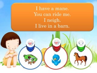 3. animal riddles who am i 2 | PPTX