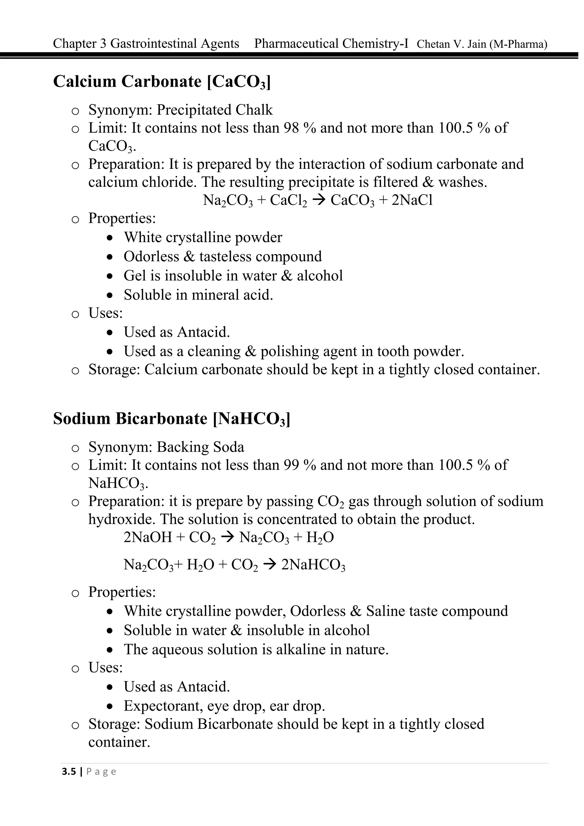 Chapter No 3 : Gastrointestinal Agents | PDF
