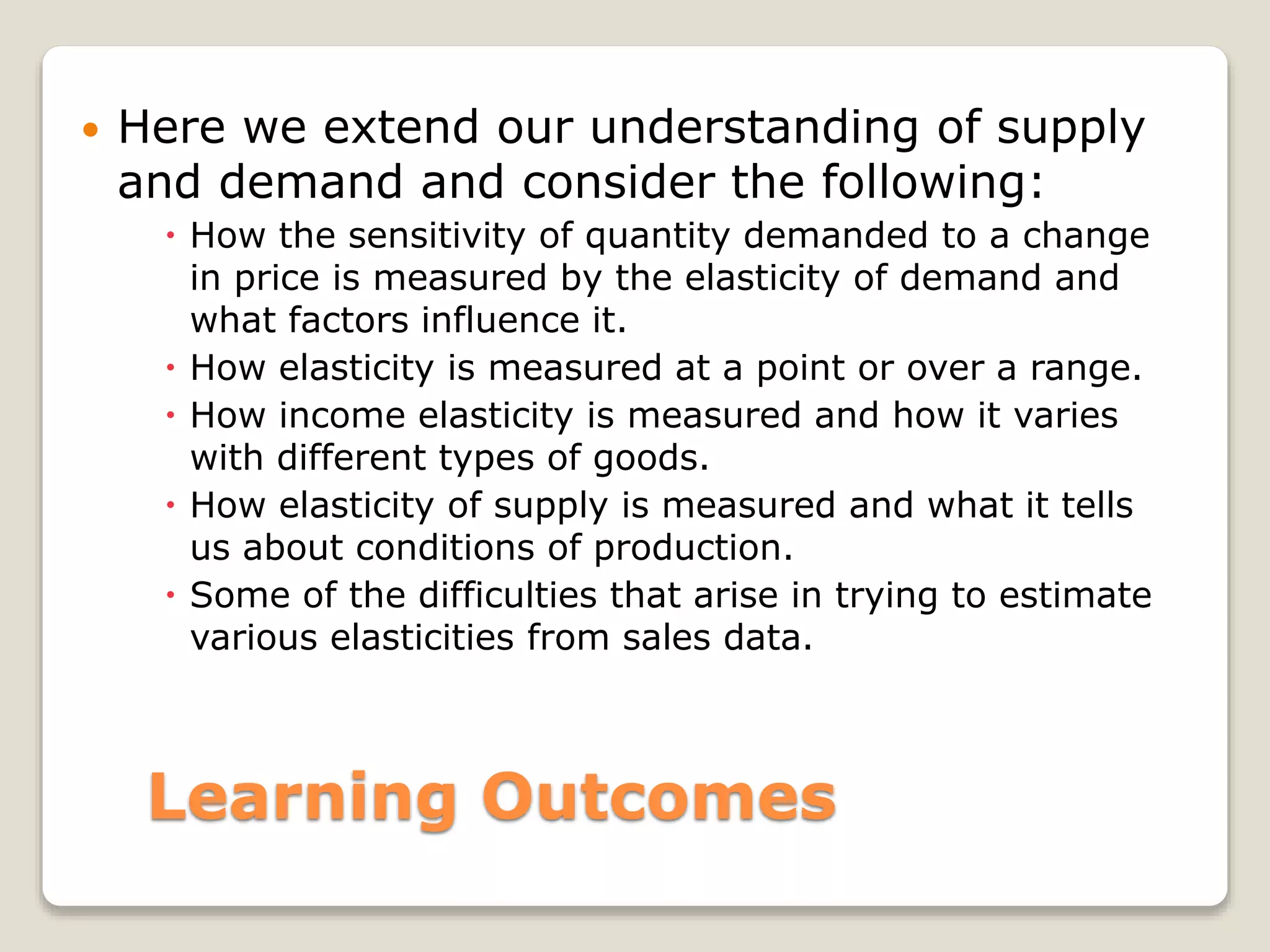 3. elasticity of demand and supply | PPT