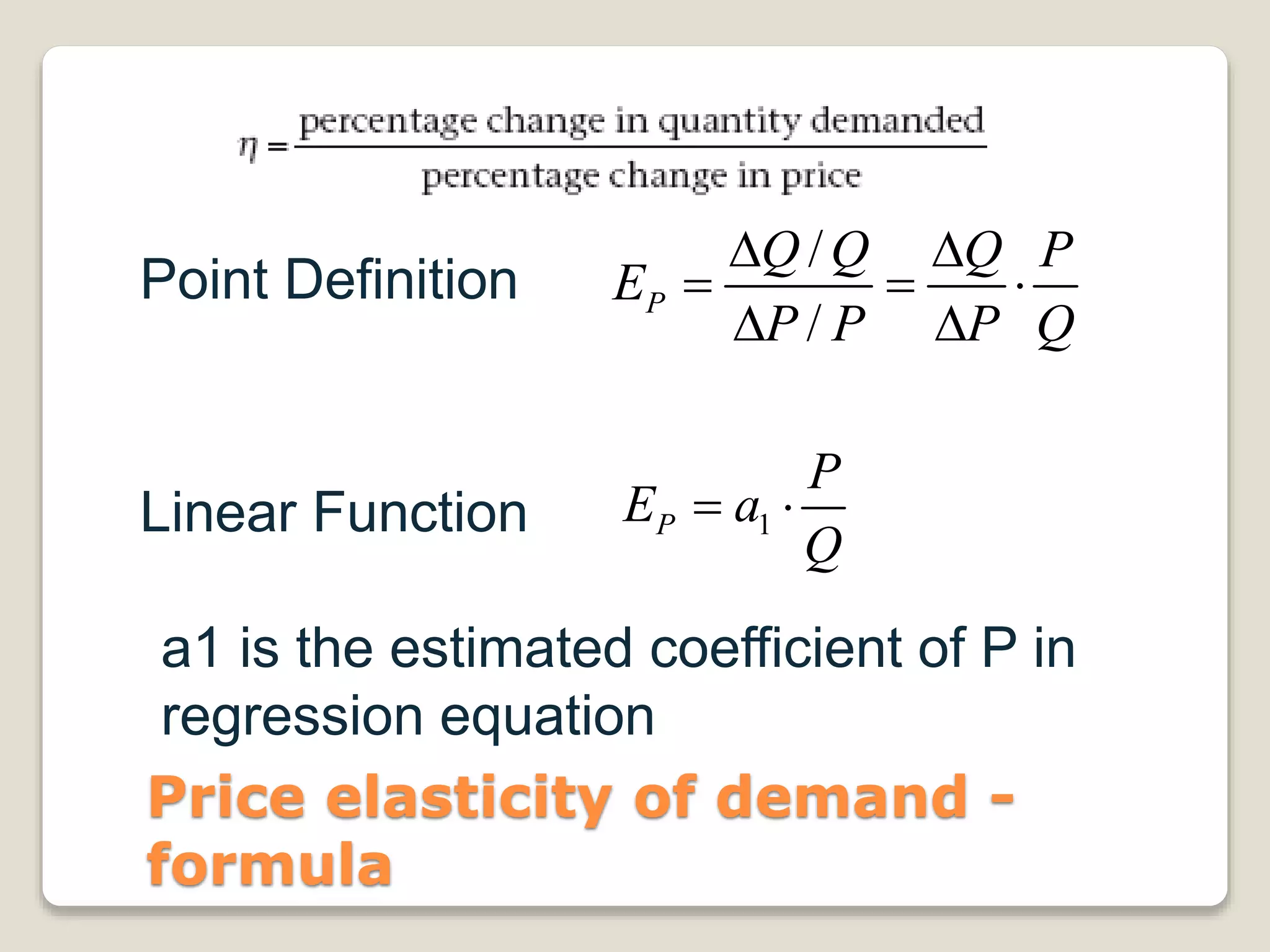 3. elasticity of demand and supply | PPT