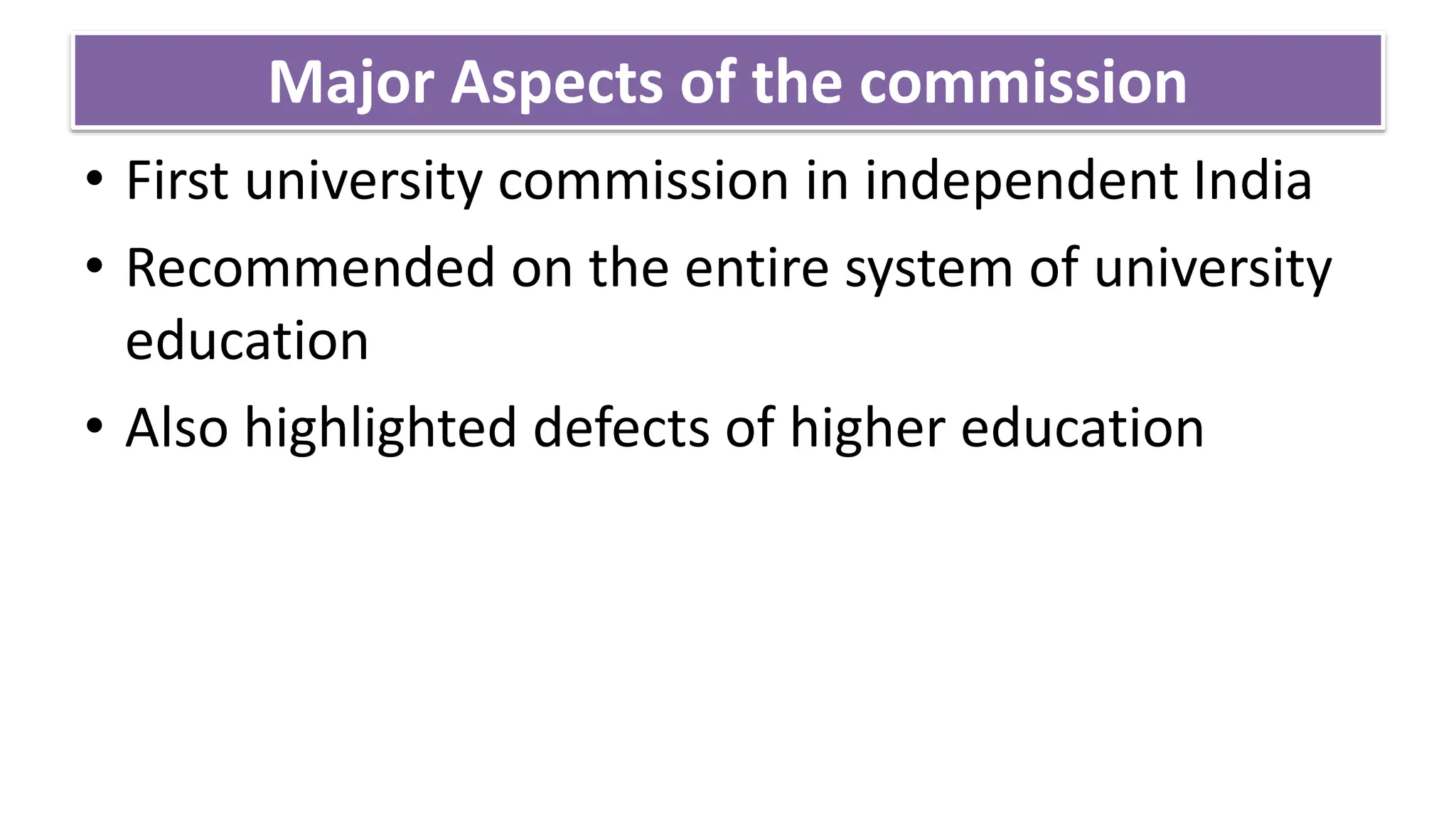 Radhakrishnan Commission / University Education Commission | PPTX