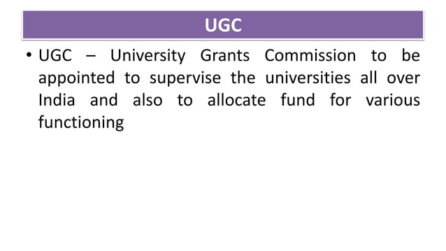 Radhakrishnan Commission / University Education Commission | PPTX