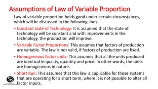 Law of variable proportion | PPTX