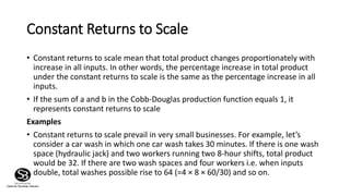Laws of returns to scale | PPTX