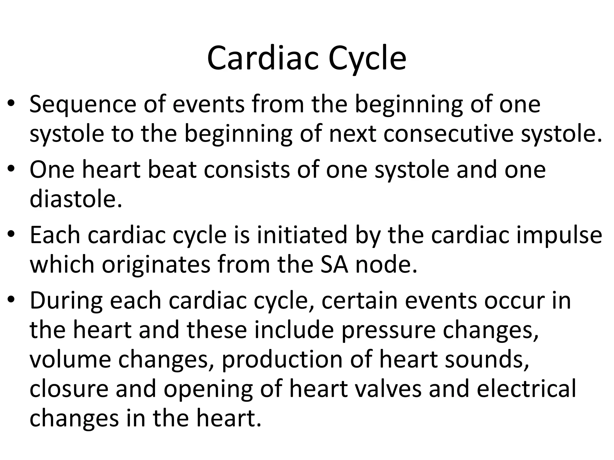 Cardiac Cycle | PPTX | Heart and Cardiovascular Diseases | Diseases and ...
