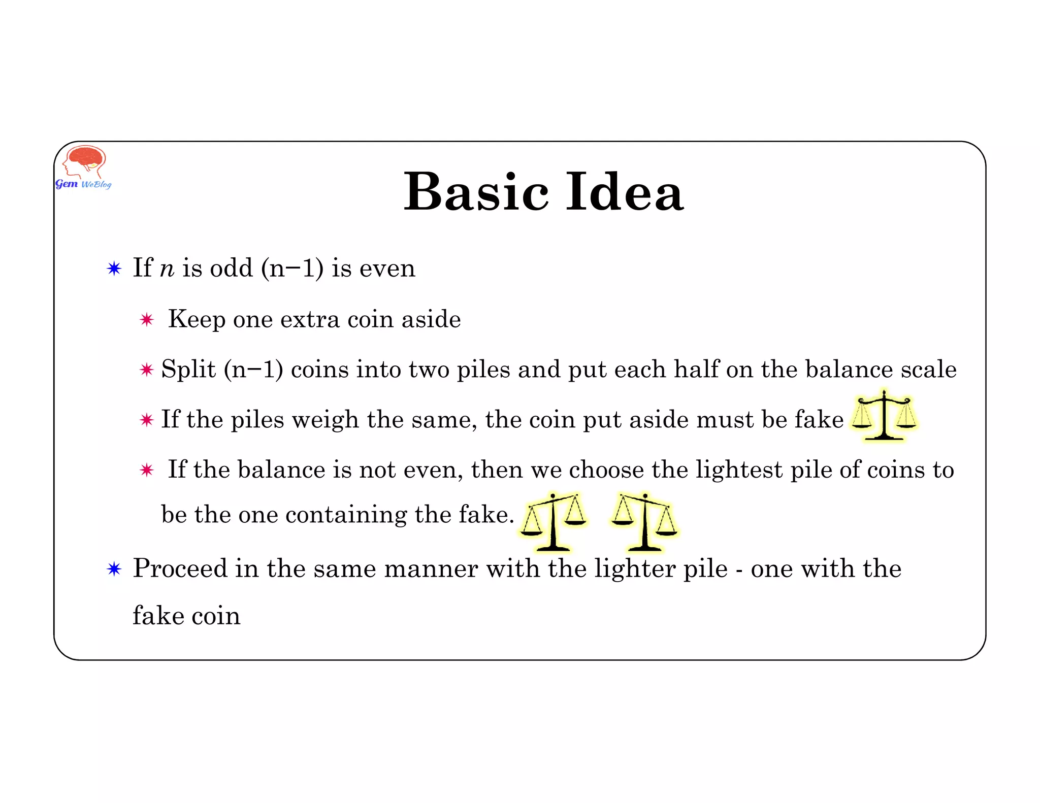 Fake-Coin Problem | PDF