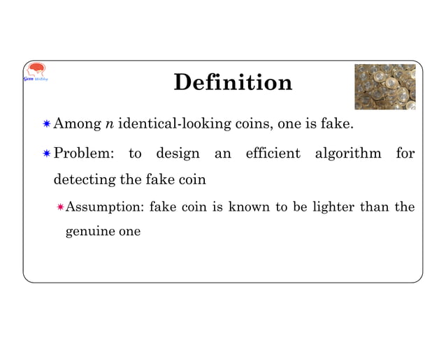 Fake-Coin Problem | PDF | Technology & Computing