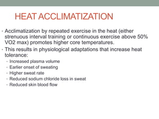 TRAINING AND RACING IN HEAT AND HUMIDITY | PPT
