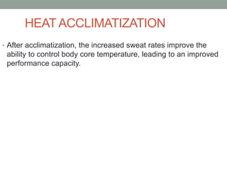 TRAINING AND RACING IN HEAT AND HUMIDITY | PPT