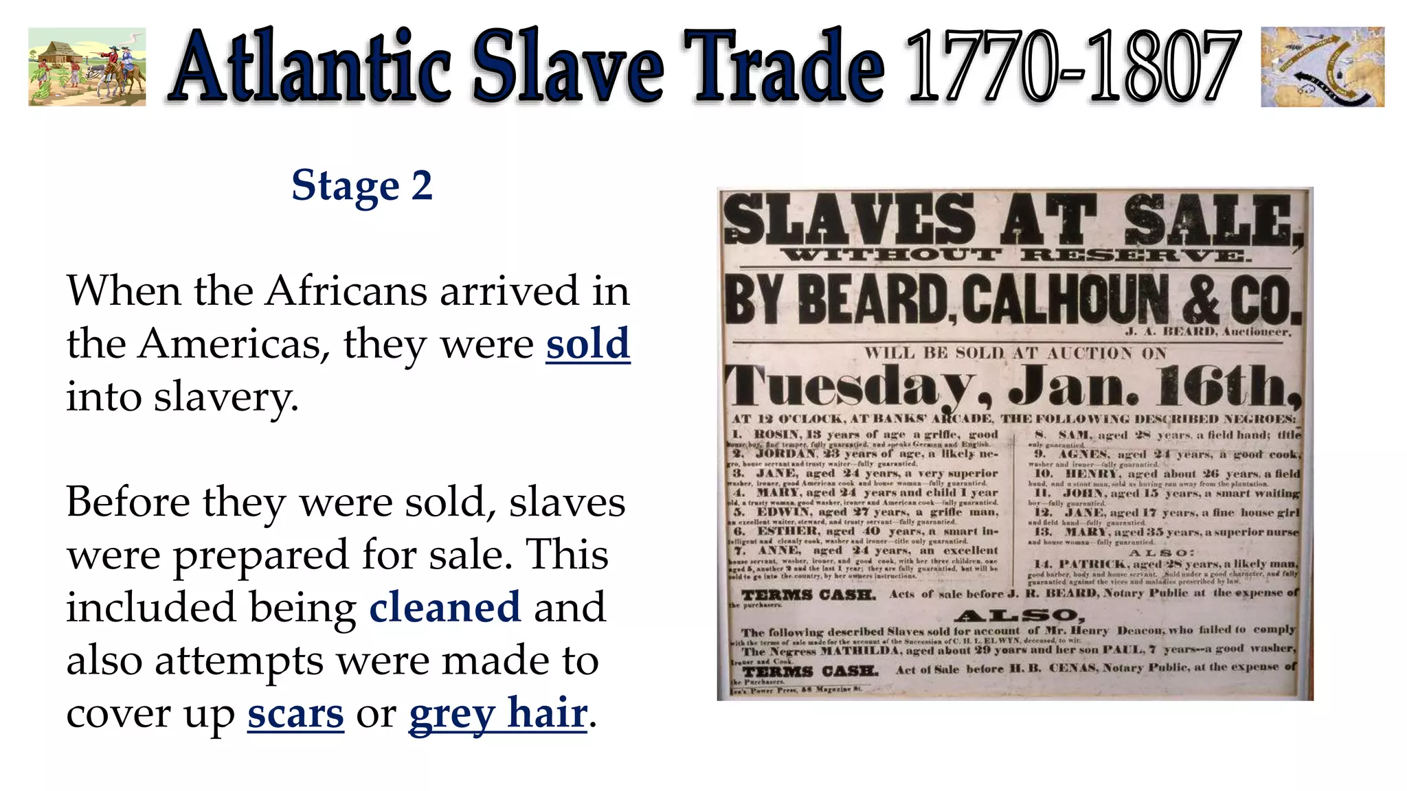 Atlantic Slave Trade - the Triangular Trade | PPTX