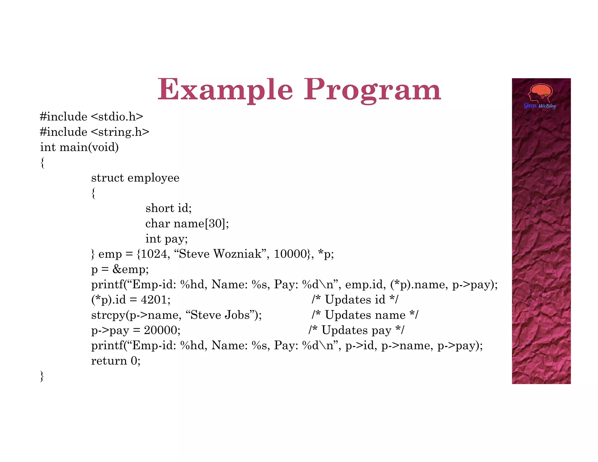 Pointers And Structures Pdf Programming Languages Computing
