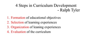 Steps in Curriculum Development NR | PPTX