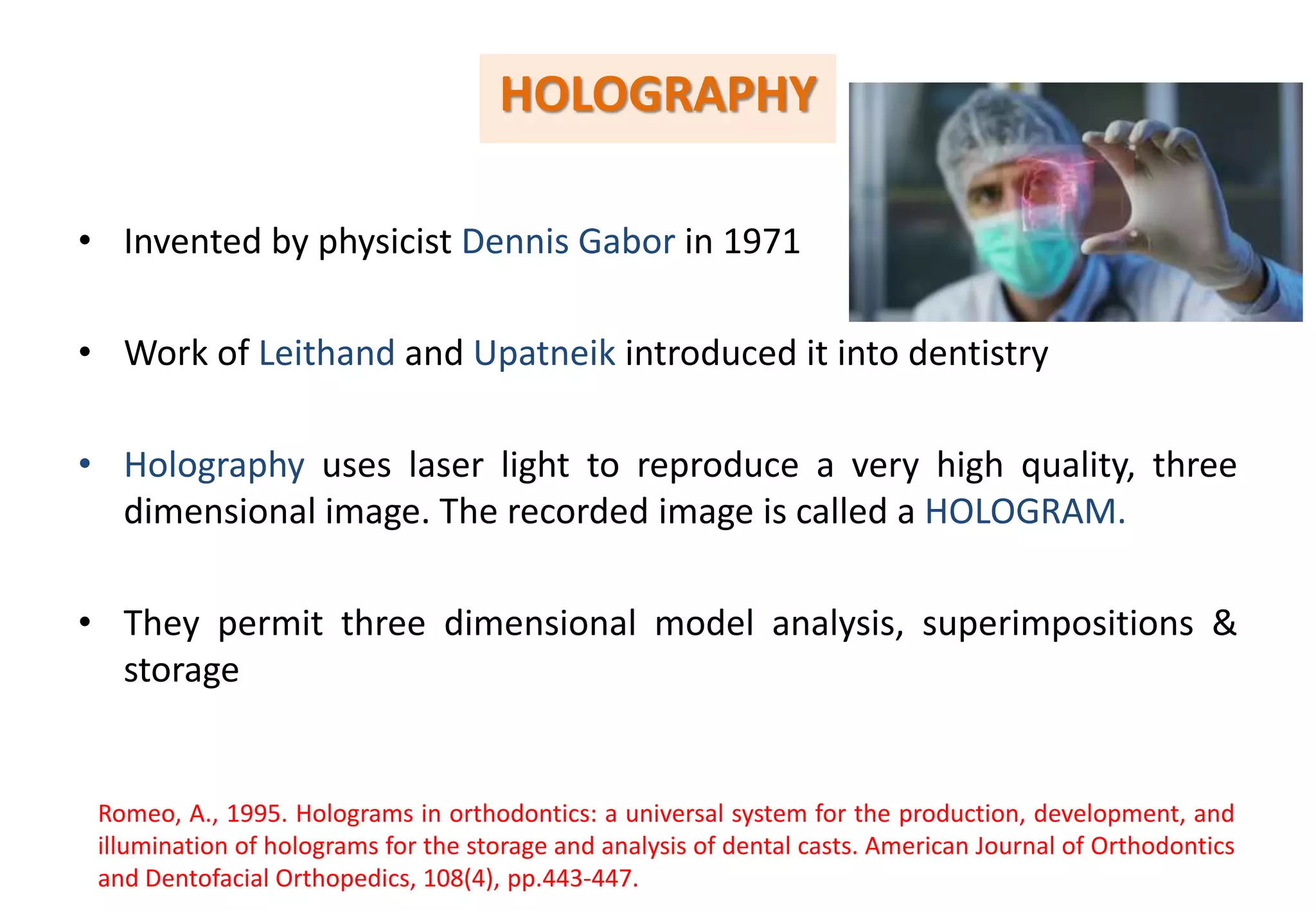 RECENT ADVANCES IN ORTHODONTIC DIAGNOSTIC AIDS | PPTX
