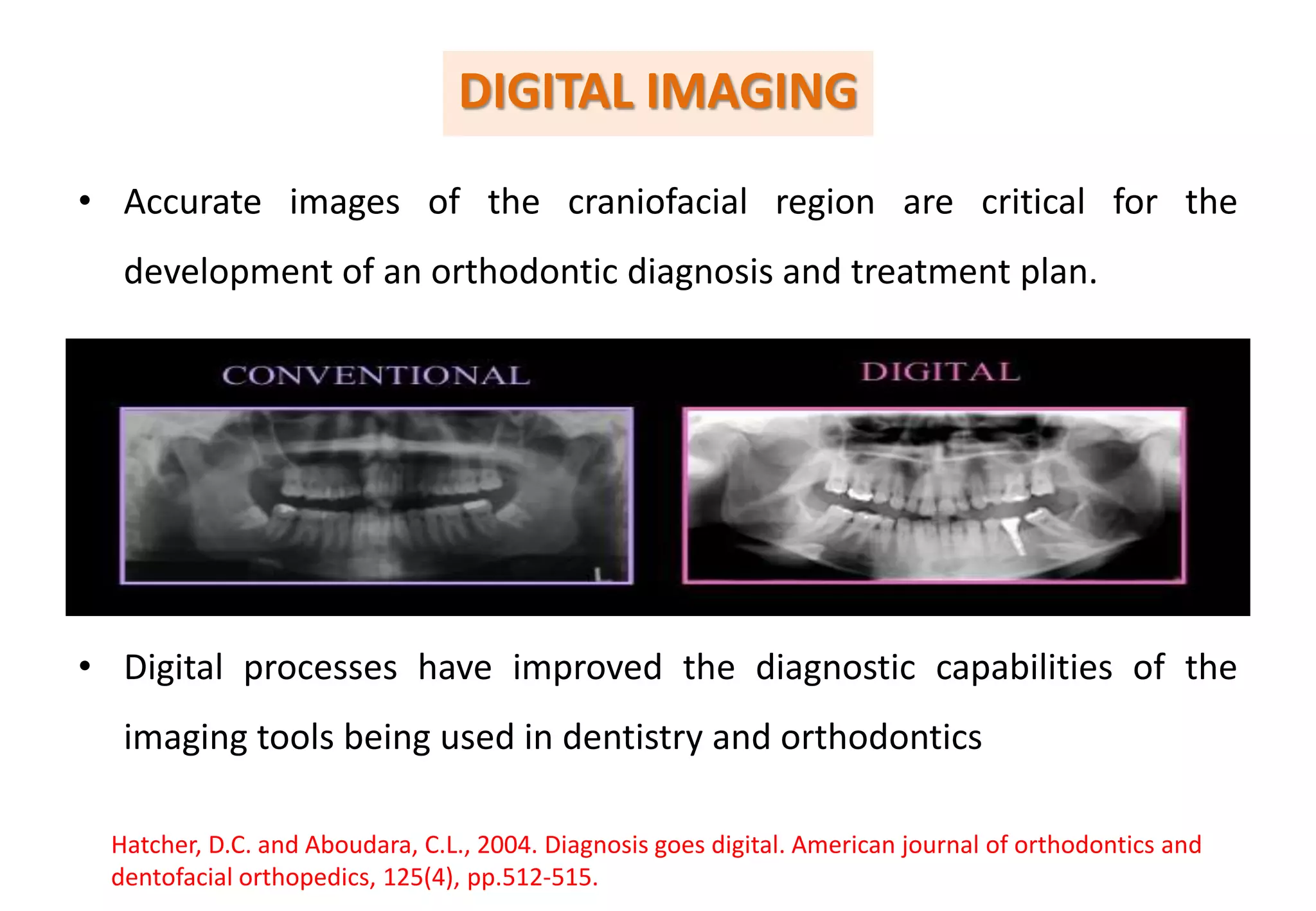 RECENT ADVANCES IN ORTHODONTIC DIAGNOSTIC AIDS | PPTX