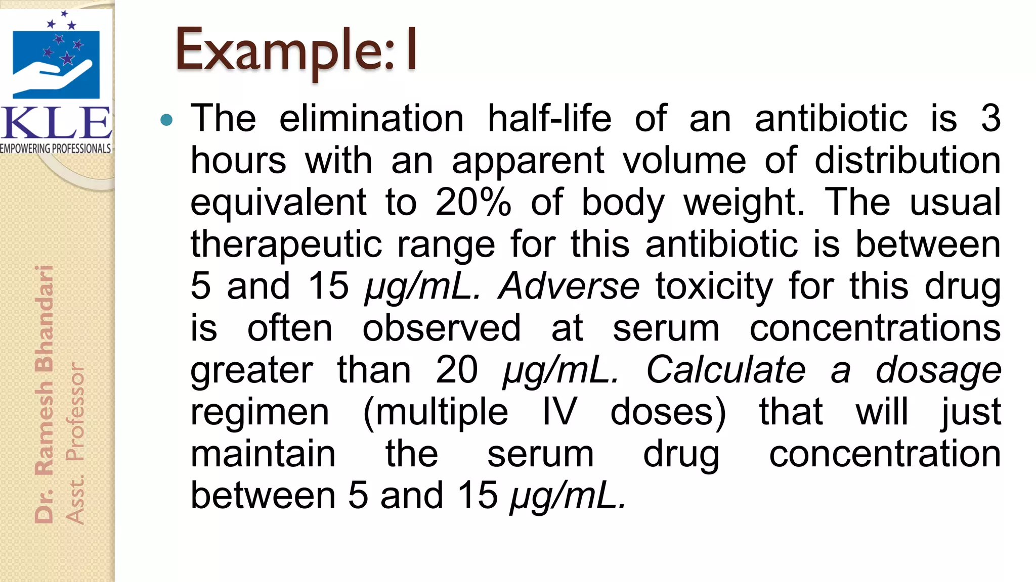Determination of dose and dosing interval | PDF