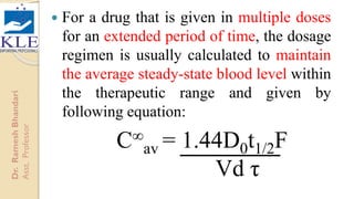 Determination of dose and dosing interval | PDF
