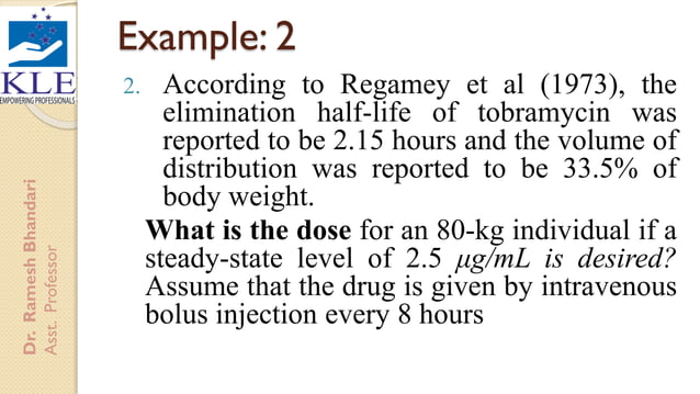 Determination of dose and dosing interval | PDF