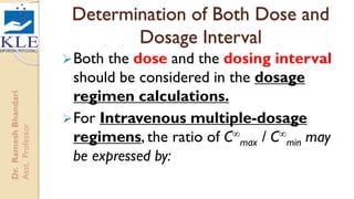 Determination of dose and dosing interval | PDF