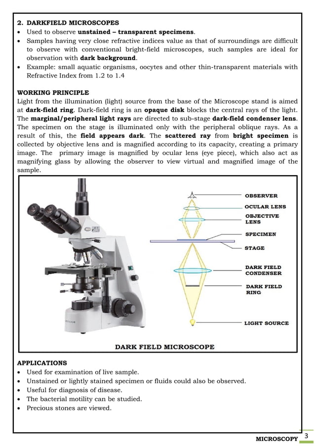 3. Microscope simple, compound & stereo - Basics | PDF