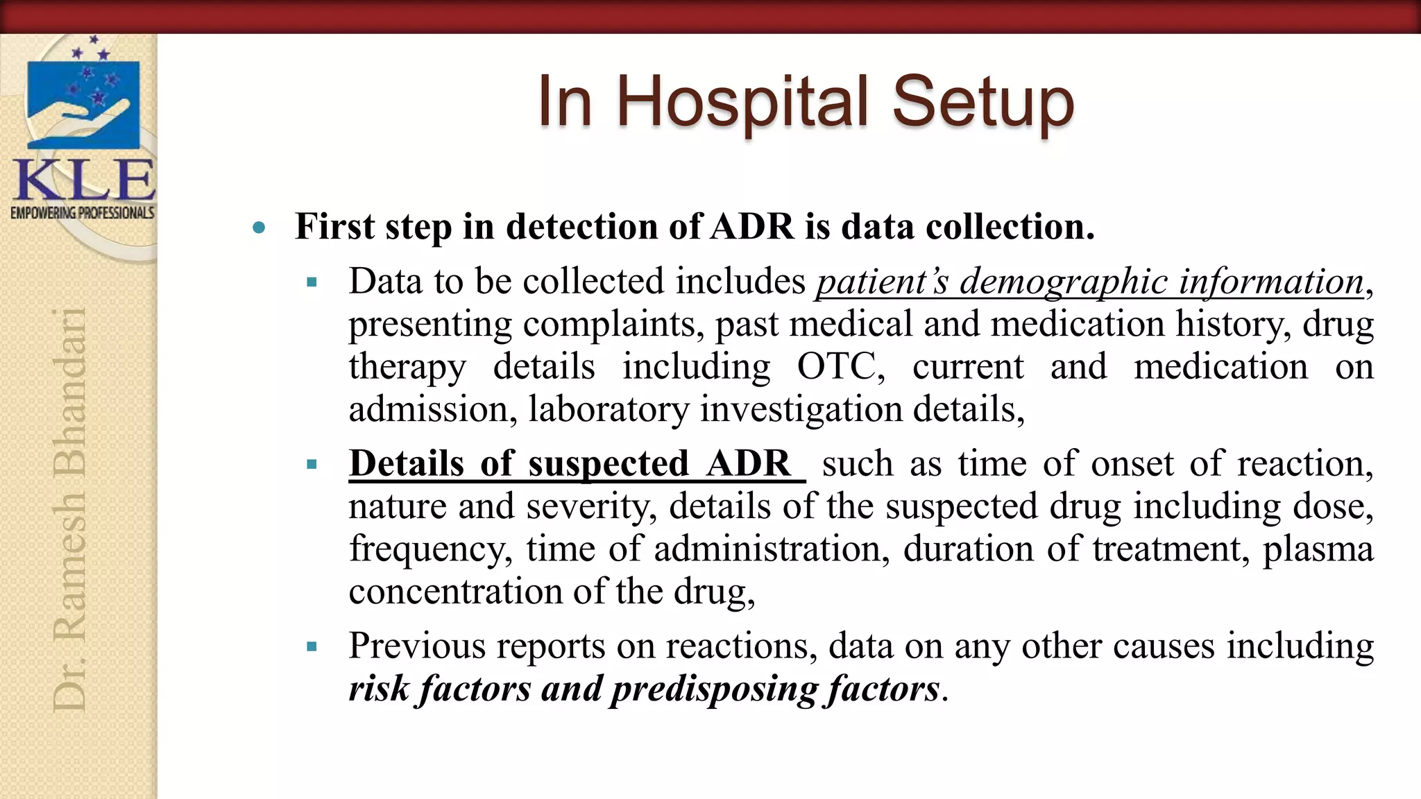 Detection and monitoring of ADRs | PPTX