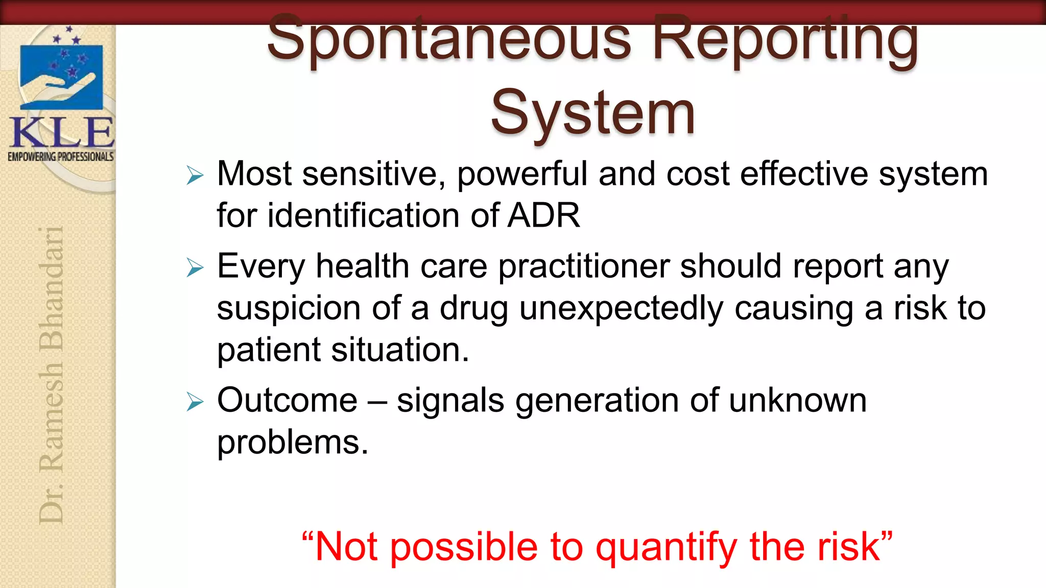 Detection and monitoring of ADRs | PPTX
