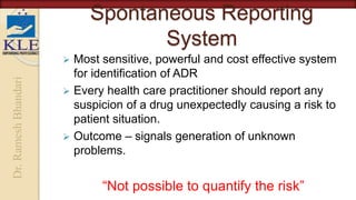 Detection and monitoring of ADRs | PPTX