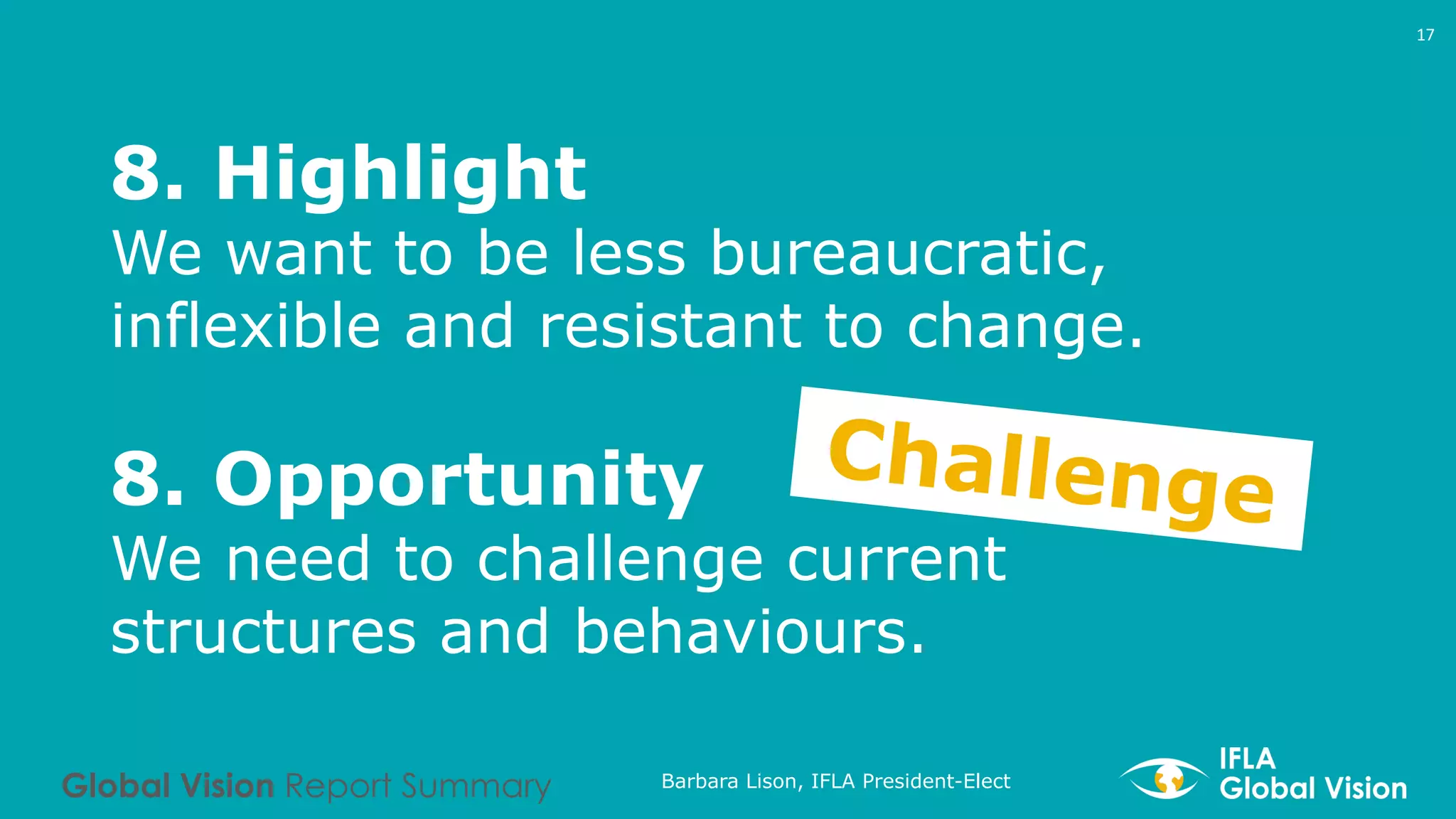 IFLA´s Journey Towards a New Governance Model | PPT