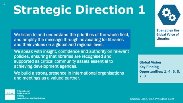 IFLA´s Journey Towards a New Governance Model | PPT