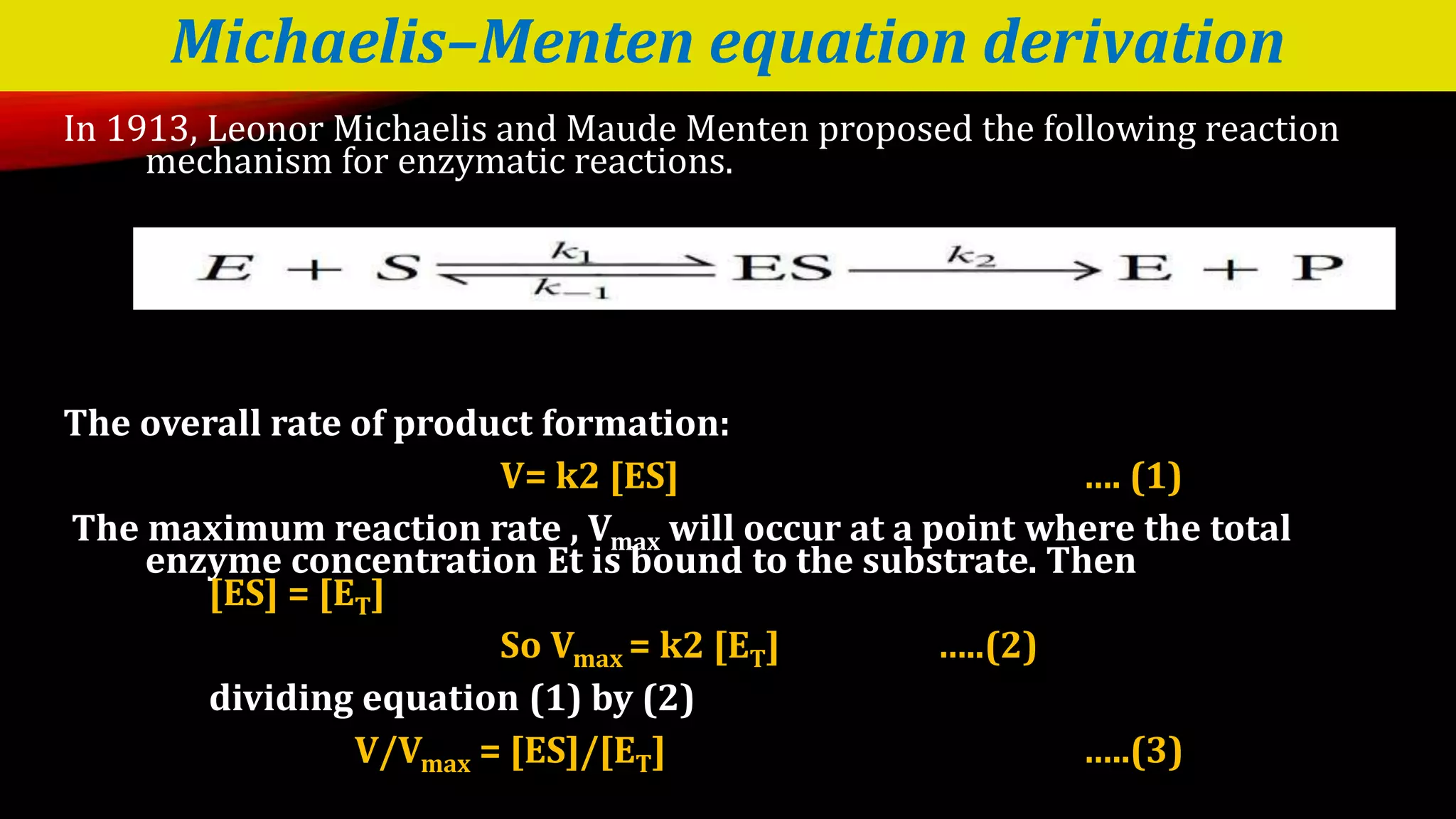 Enzyme mechanism of action & kinetics | PPTX