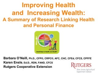 Health and Wealth Research Summary-05-15 | PDF