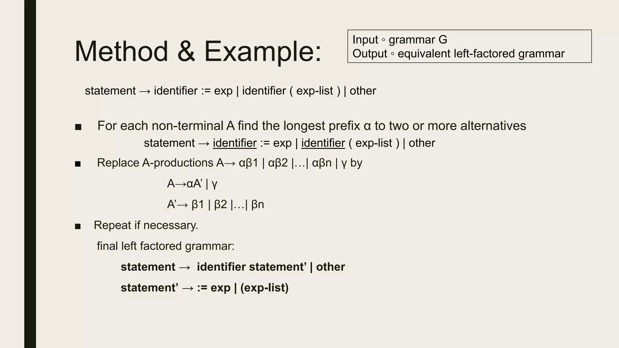 Natural Language Processing - Writing Grammar | PPT