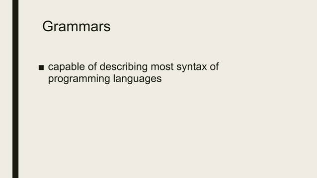 Natural Language Processing - Writing Grammar | PPT