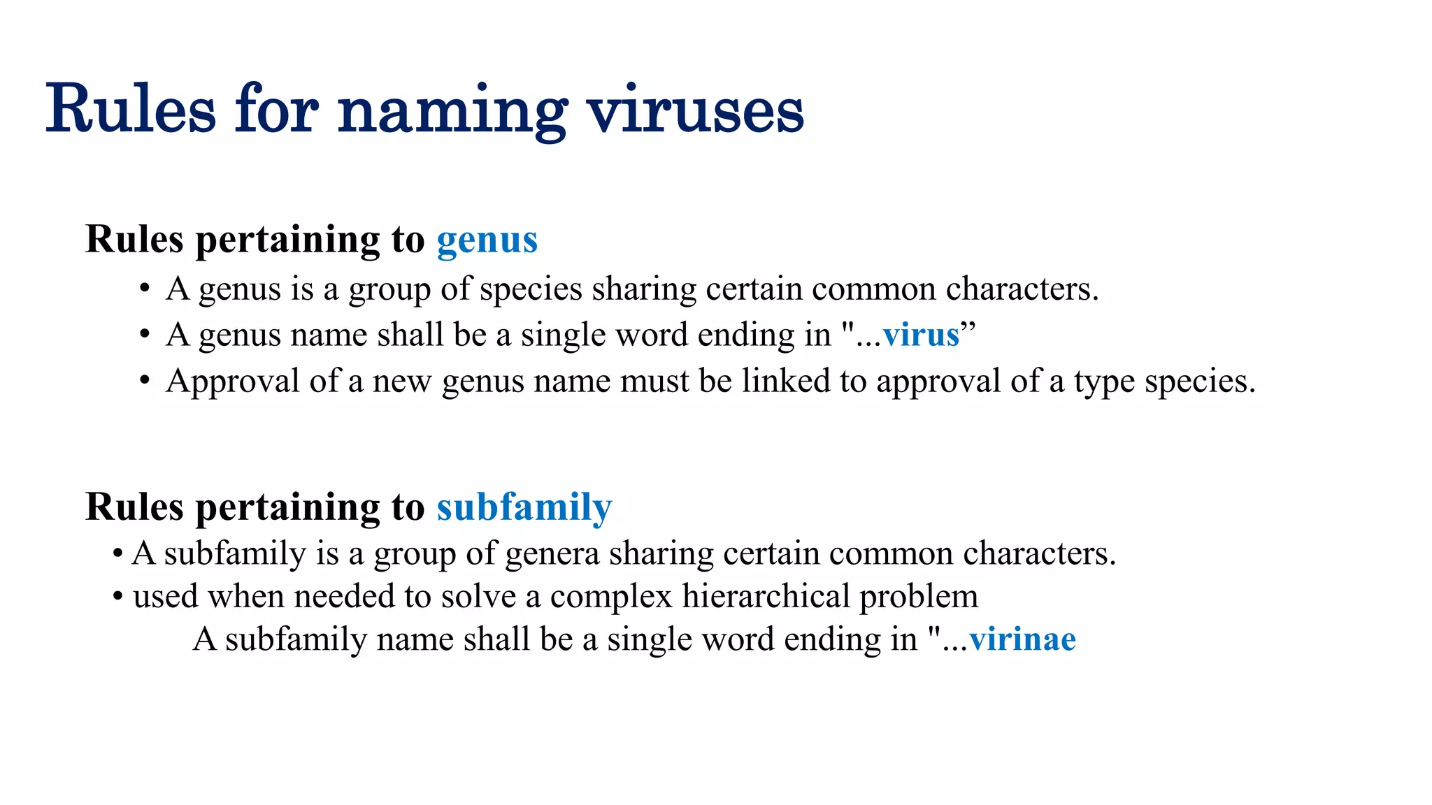 Nomenclature and classification of viruses | PDF