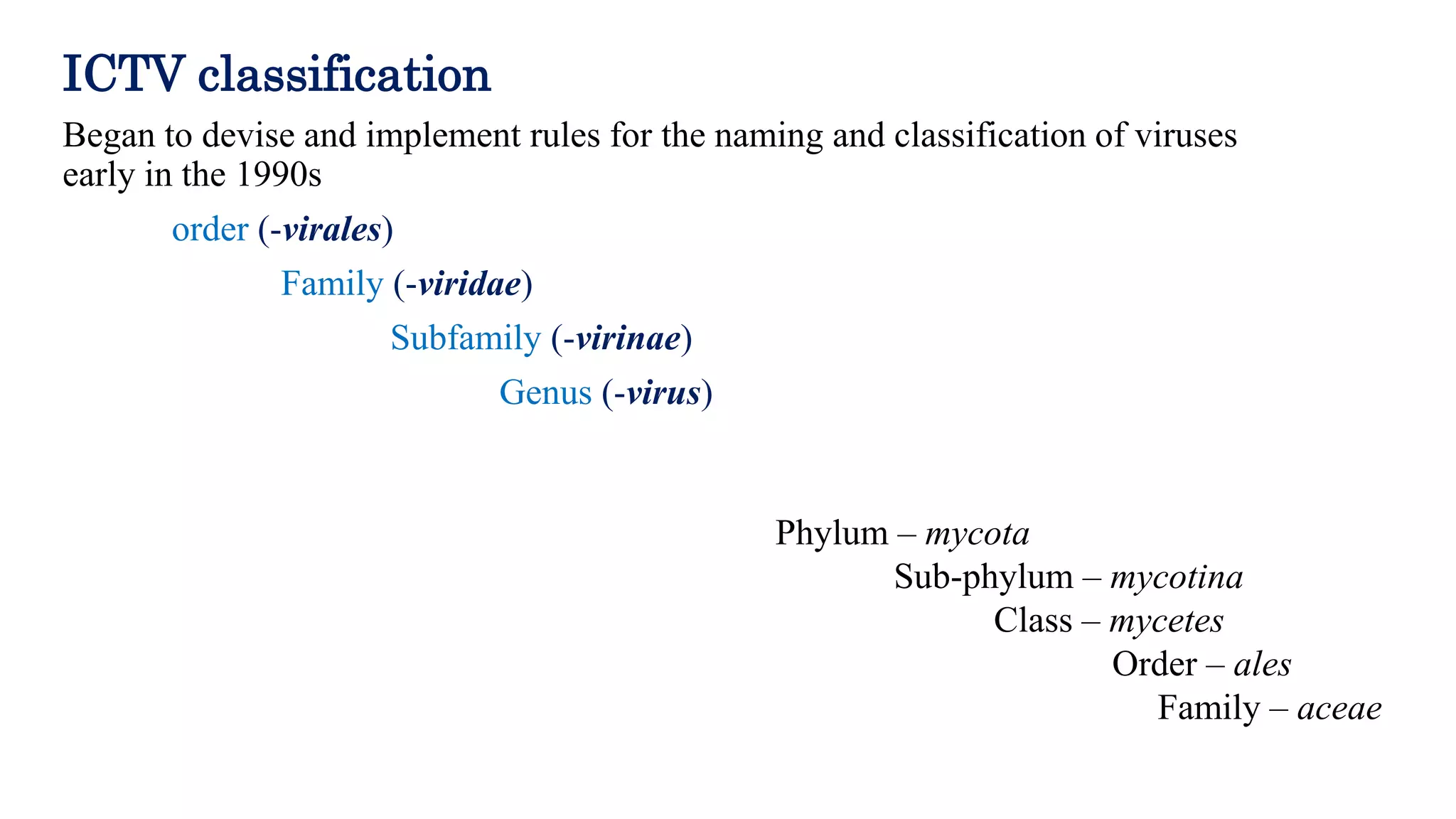 Nomenclature and classification of viruses | PDF