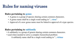 Nomenclature and classification of viruses | PDF