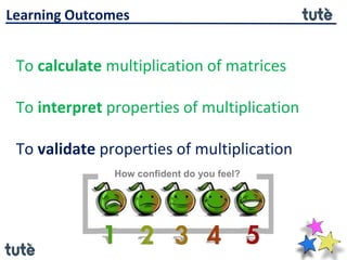 Matrices - multiplication of matrices | PPTX