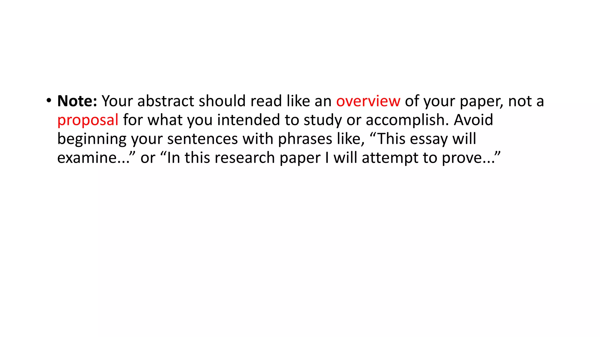 parts of a research paper | PPTX