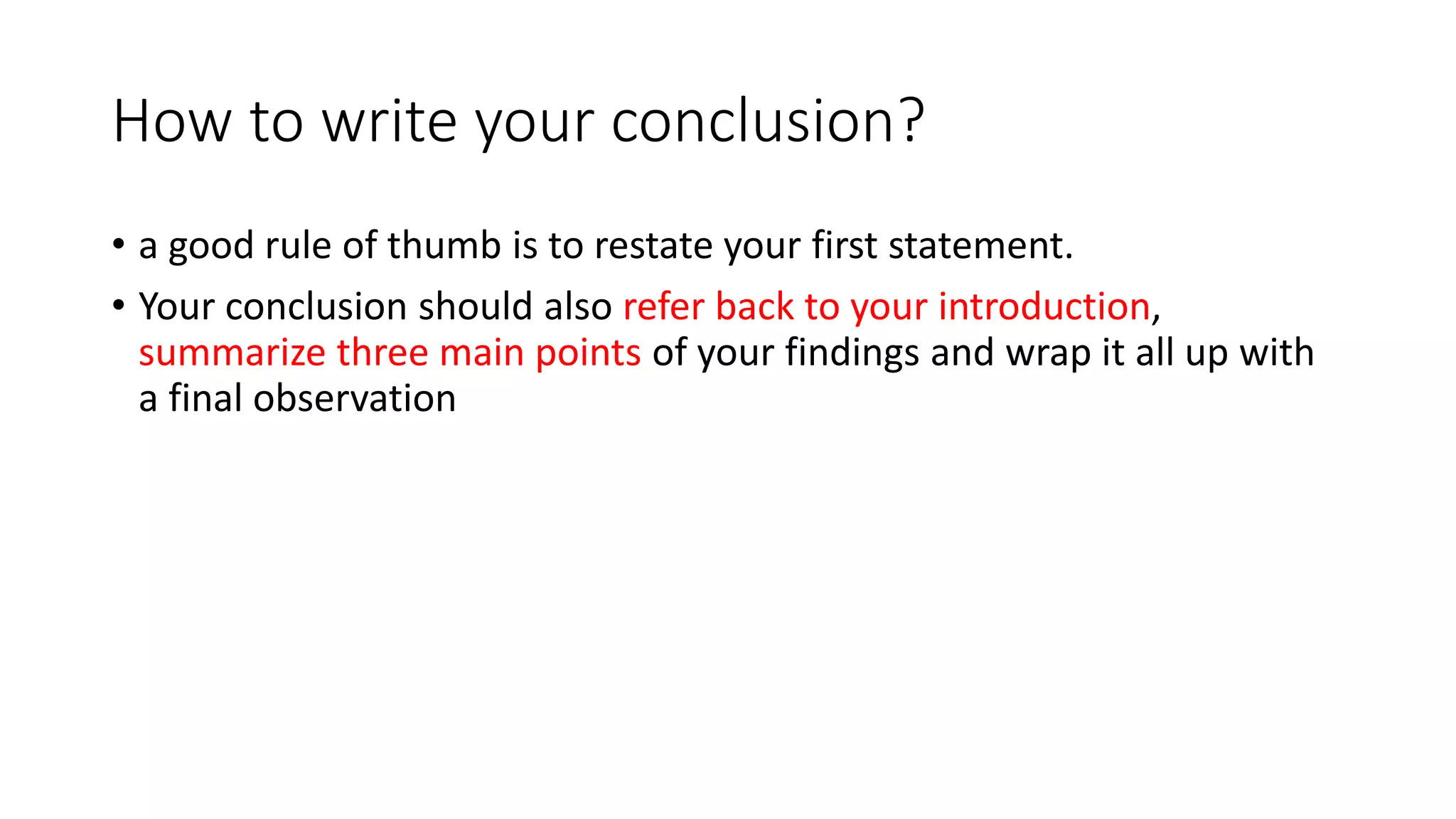 parts of a research paper | PPTX