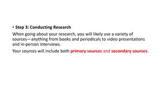 parts of a research paper | PPTX