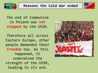 Reasons the Cold War ended - failure of communism in Eastern Europe | PPTX
