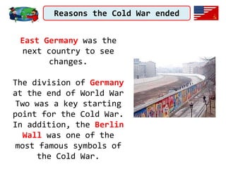 Reasons the Cold War ended - failure of communism in Eastern Europe | PPTX